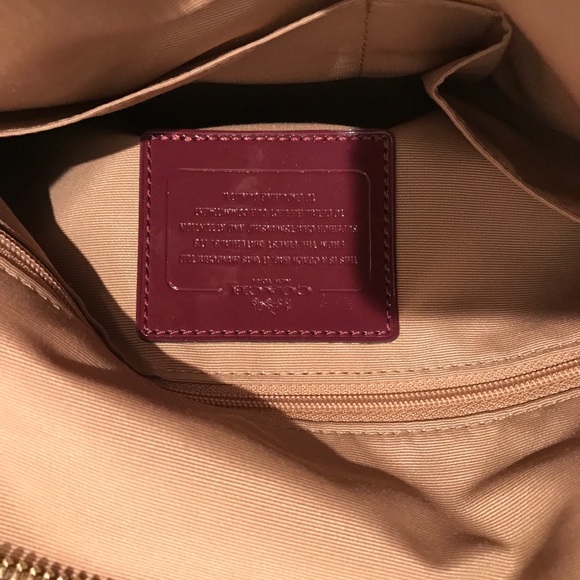 Coach | Bags | Coach Signature Merlot Stripe Tote Bag | Poshmark